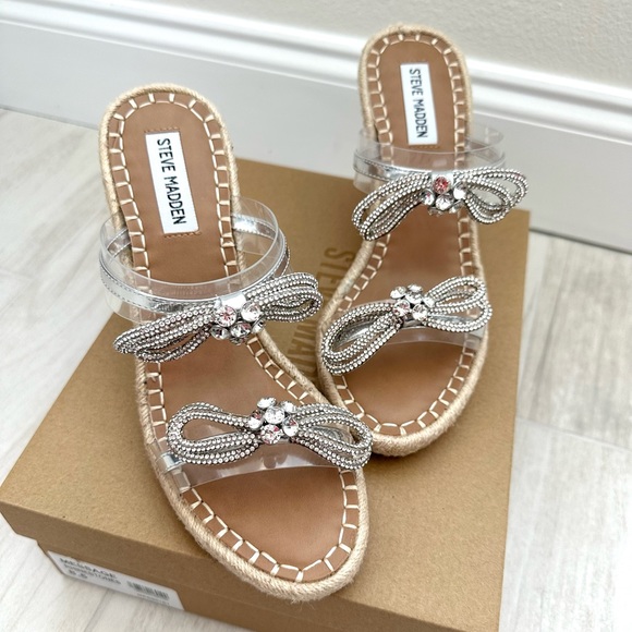 Steve Madden | Shoes | Nwt Steve Madden Message Rhinestone Espadrille ...